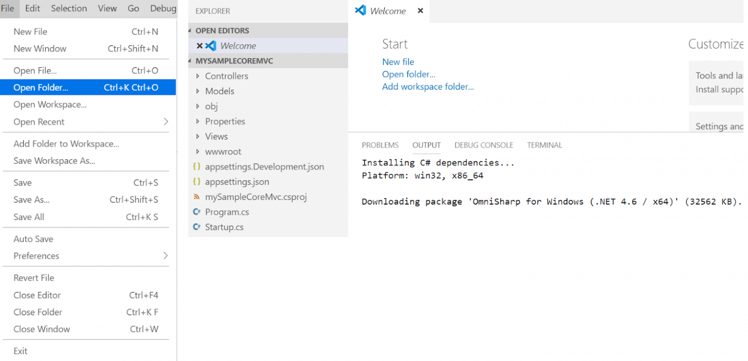 How to Create ASP.NET Core MVC application using VS Code - Jayant Tripathy