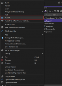 Creating an EXE For .Net Core Console Application - Jayant Tripathy