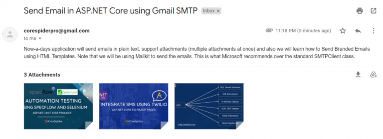 How to send Email in ASP.NET Core - Jayant Tripathy