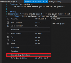 Automation Testing using Specflow and Selenium in .NET Framework ...