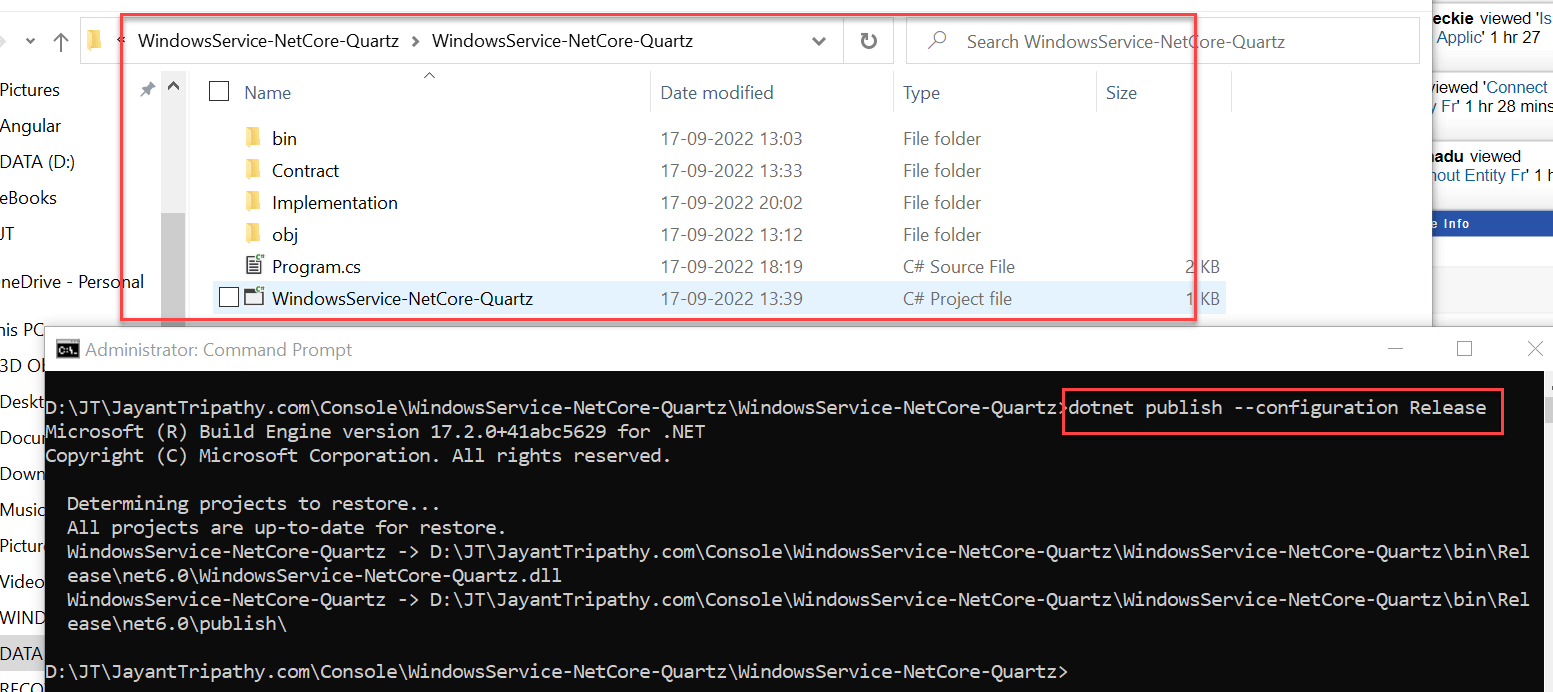 Create Windows Service/background jobs in .Net Core - Jayant Tripathy