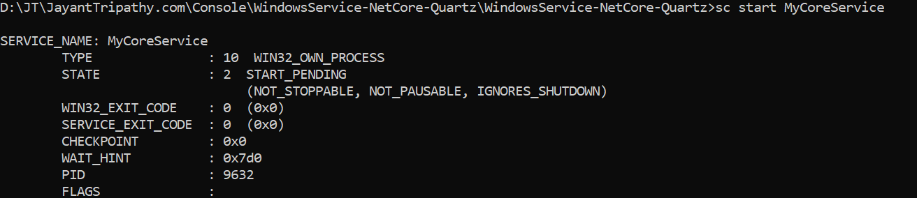 Create Windows Service/background jobs in .Net Core - Jayant Tripathy