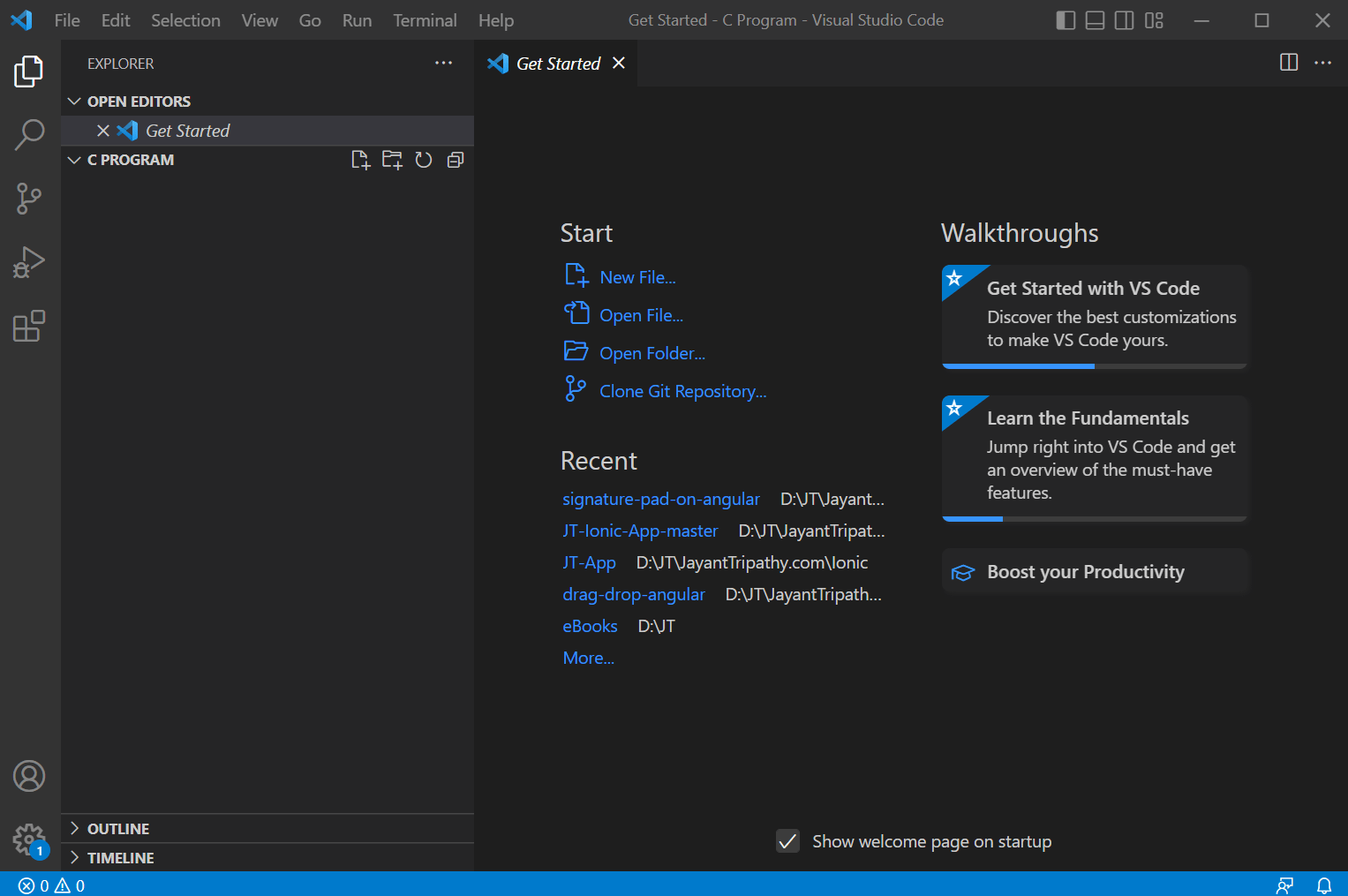 Getting Started With Cc Programming Using Vs Code Jayant Tripathy 