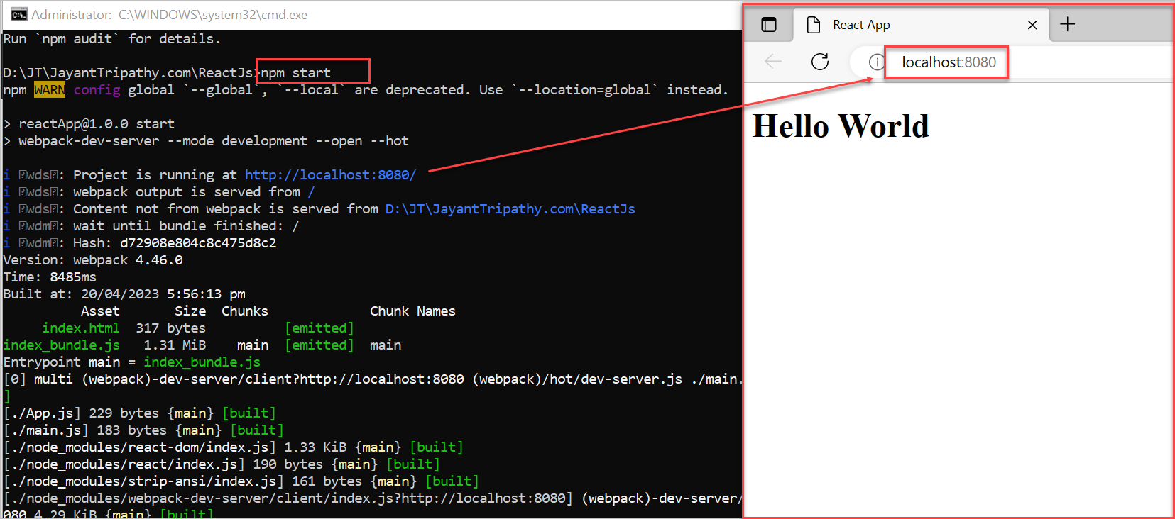 React Installation and Environment Setup - Jayant Tripathy