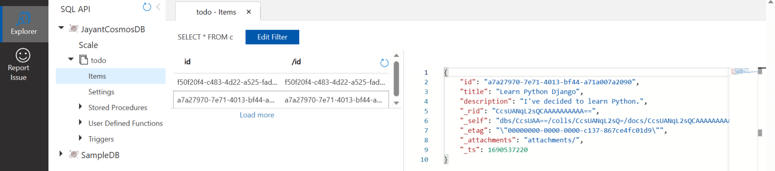 How to Build ASP.Net Core API using Azure Cosmos DB Local Emulator - Jayant Tripathy
