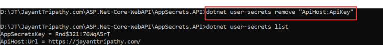 How to store app secrets in ASP.NET Core using Secret Manager - Jayant ...