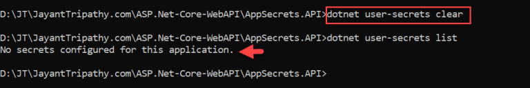 How to store app secrets in ASP.NET Core using Secret Manager - Jayant ...