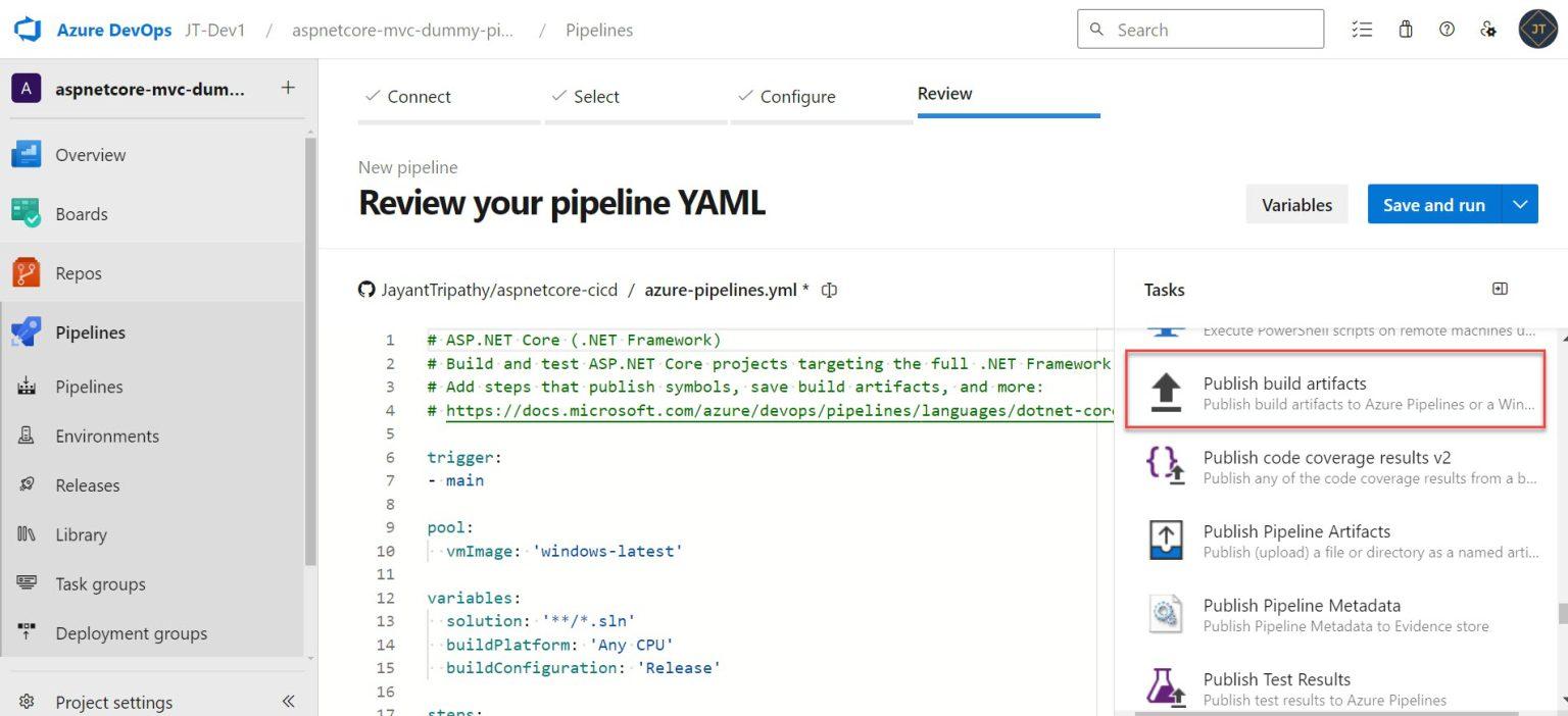Building CI/CD Pipeline(YAML) using Azure DevOps - GitHub to Azure Web ...